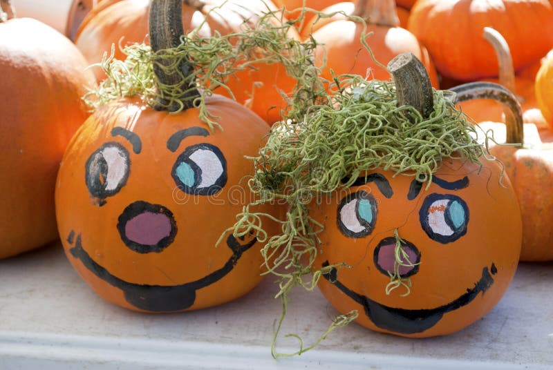 Calabazas pintadas imagen de archivo. Imagen de pintado - 46031447