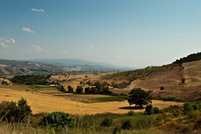 Calabrian landscape stock image. Image of hills, southern - 22299485