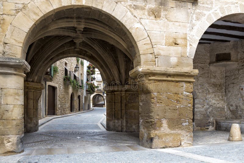 Calaceite, Spain stock image. Image of horizontal, architecture - 63557969