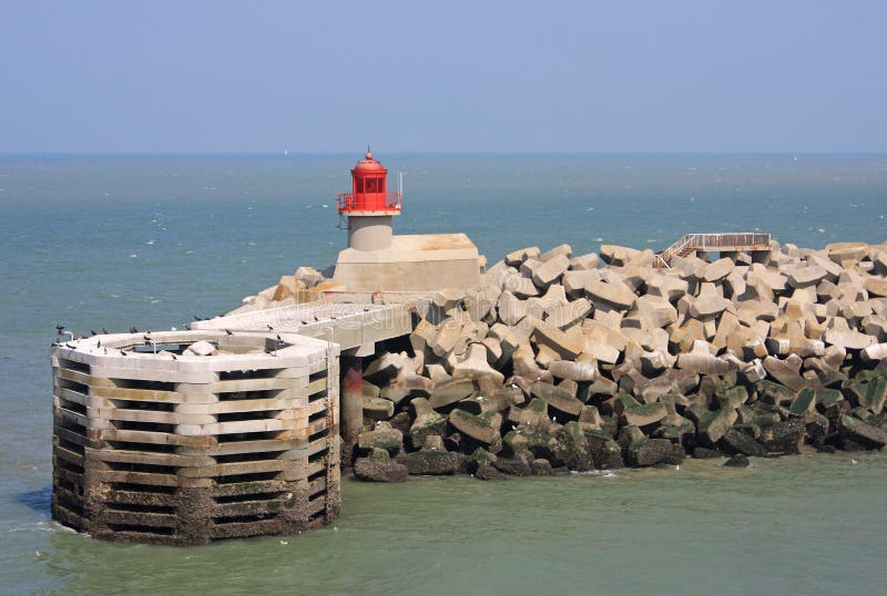 Ship in Calais Harbour stock photo. Image of transport - 49345446