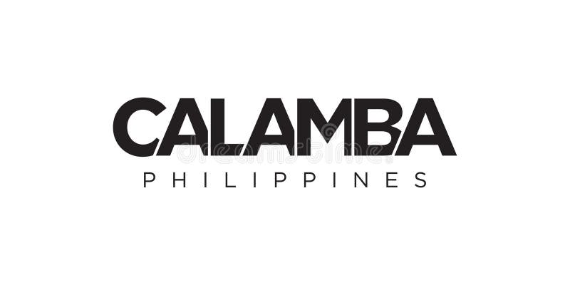 Calamba in the Philippines Emblem. the Design Features a Geometric ...