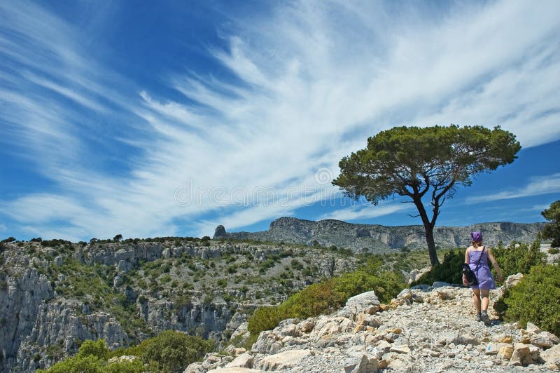 Calanques stock image. Image of clouds, walk, provence - 170003