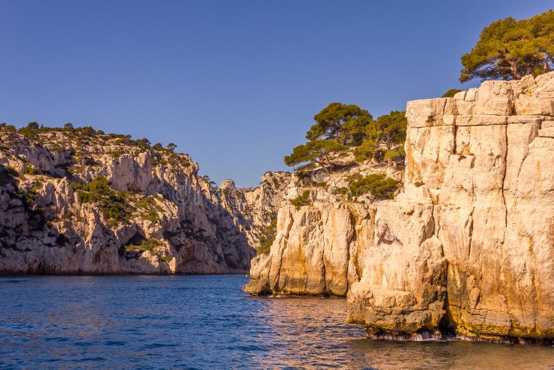 Calanques, Cassis, France stock image. Image of landmark - 181143565