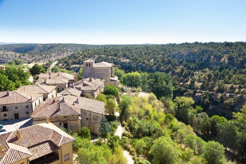 Calatanazor Old Town View, Spanish Landmark Stock Photo - Image of ...