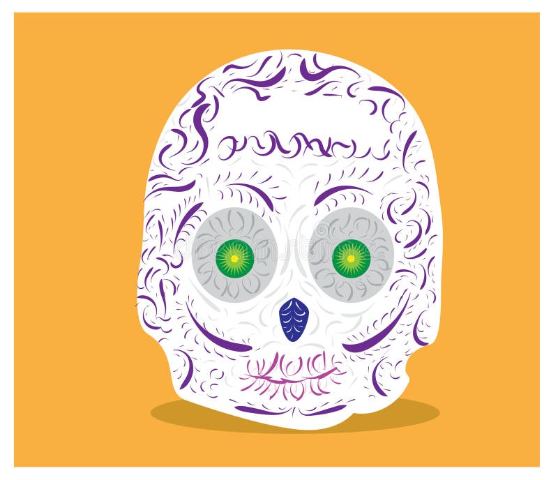 Calaverita - Cráneo De Azúcar Stock de ilustración - Ilustración de ... Calaverita - Cráneo De Azúcar Stock de ilustración - Ilustración de ...