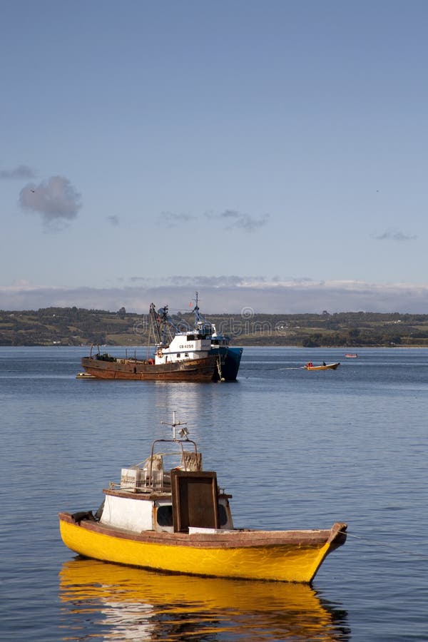 Calbuco stock image. Image of typical, pacific, seascape - 11095033
