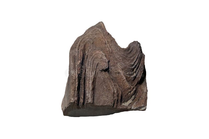 A Calc–silicate Rock Isolated on White Background Stock Photo - Image ...