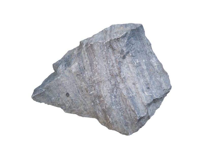 Calc-silicate Rock Isolated on White Background. Stock Image - Image of ...