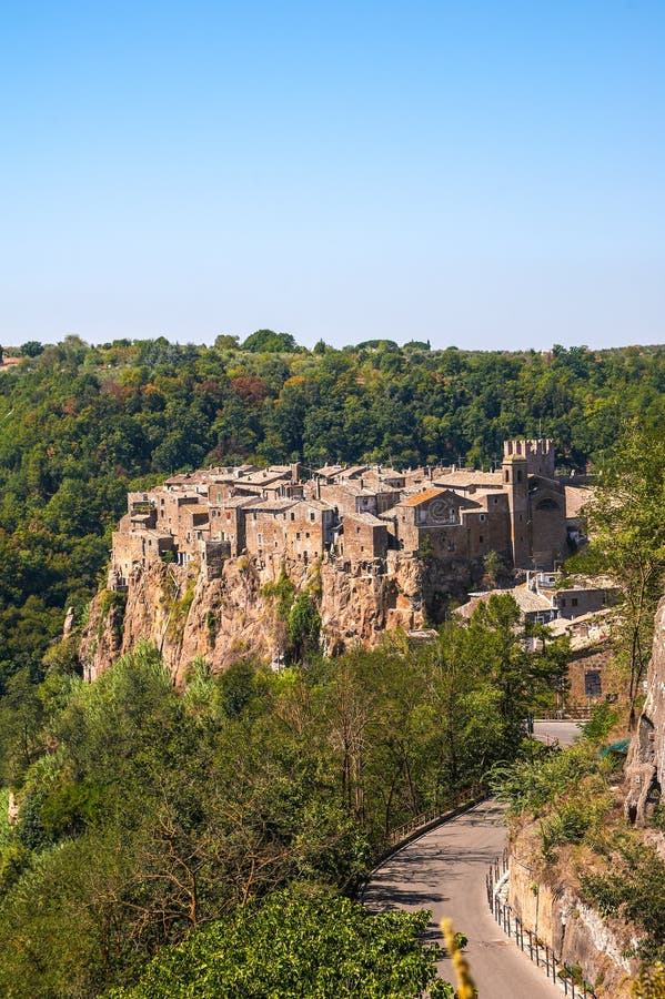 Calcata stock image. Image of treja, virterbo, green - 26837153