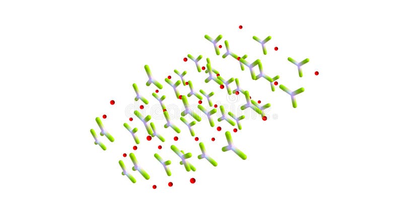 Calcite Molecular Structures Isolated on White Background Stock ...