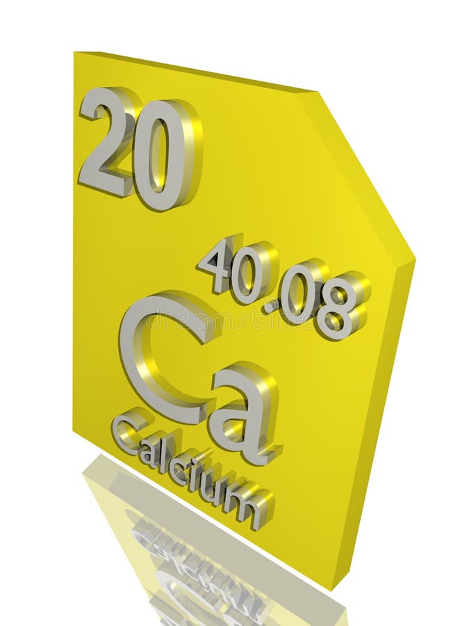 Calcium Form Periodic Table of Elements Stock Illustration ...