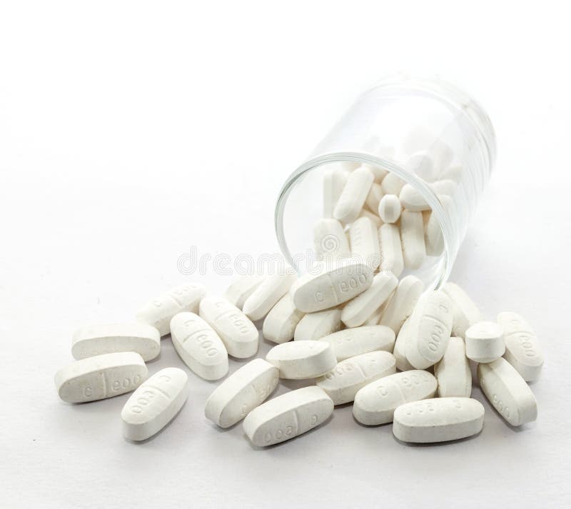 Calcium for Healthy on White Background Stock Photo - Image of space ...