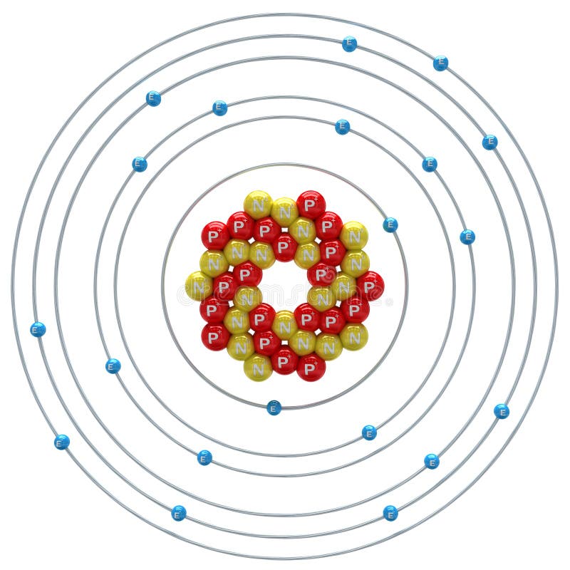 3d Calcium Atomic Structure