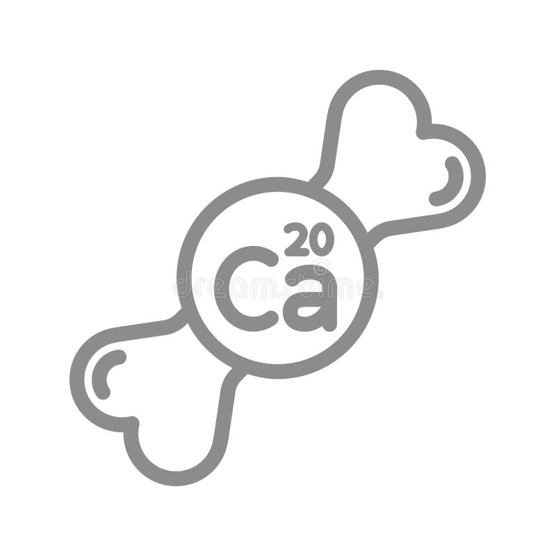 Calcium with Bone Vector Icon Stock Vector - Illustration of vector ...