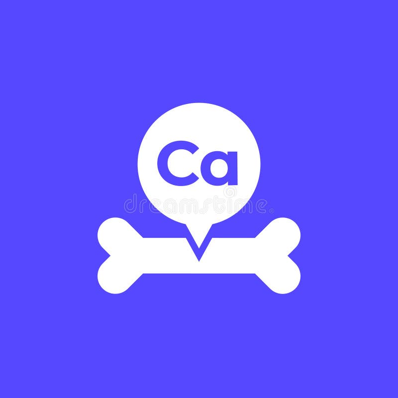 Calcium for Bones Icon, Vector Stock Vector - Illustration of design ...