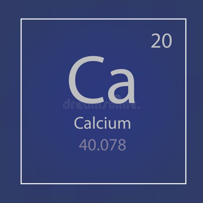 Calcium - Ca - Chemical Element Periodic Table Hexagonal Shape Stock ...