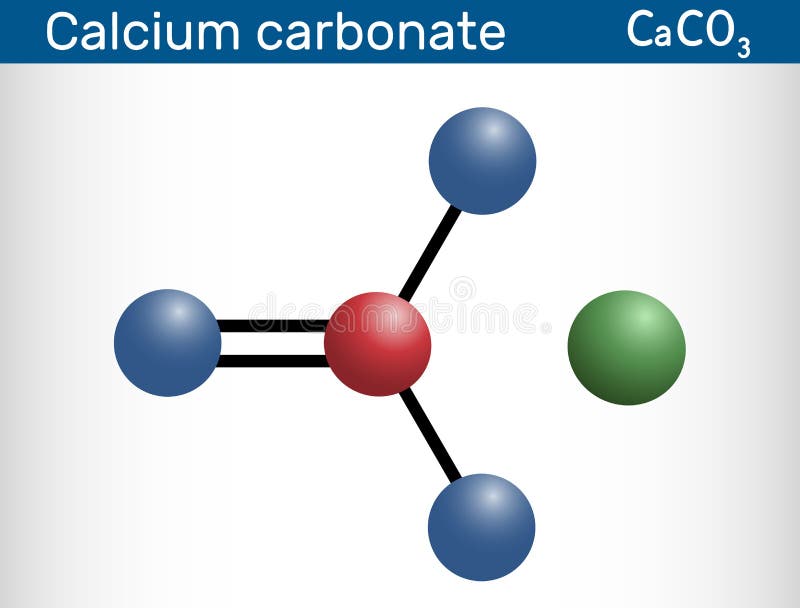 Calcium Carbonate Molecule. it is an Ionic Compound, the Carbonic Salt ...