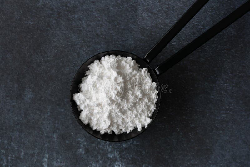 Calcium Carbonate in a Teaspoon Stock Image - Image of black, teaspoon ...