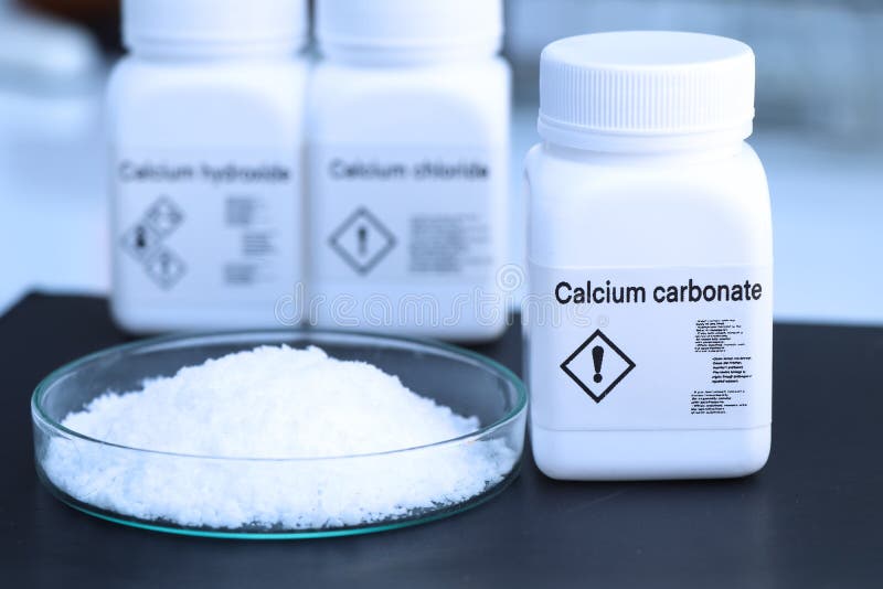 Calcium Carbonate is Used in Laboratory or in the Industry Stock Photo ...