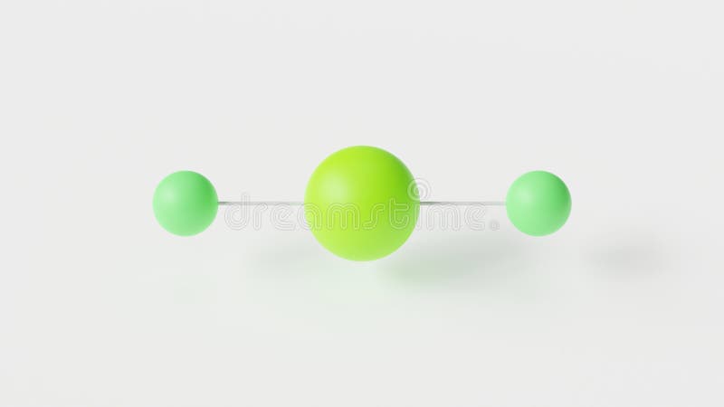 Calcium Chloride Molecule 3d, Molecular Structure, Ball and Stick Model ...