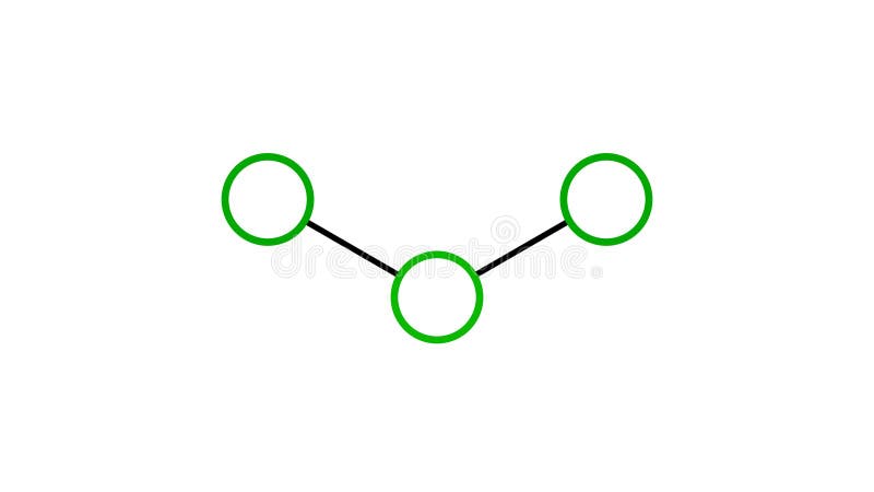 Calcium Chloride Molecule, Structural Chemical Formula, Ball-and-stick ...