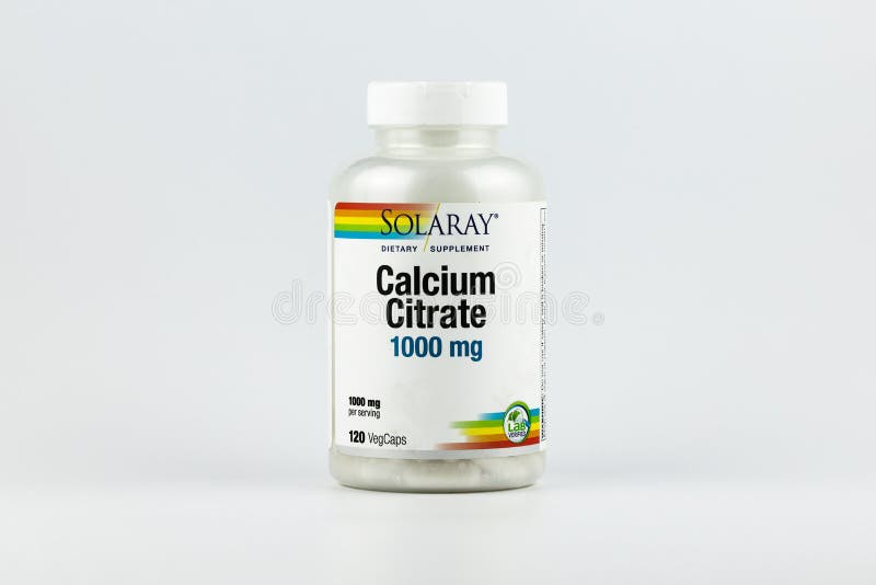 Calcium Citrate Editorial. Dietary Supplement in the Jar Editorial ...
