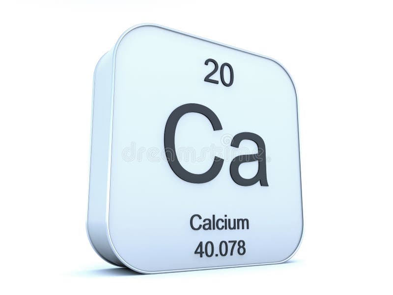 Calcium element symbol stock illustration. Illustration of field - 74296278