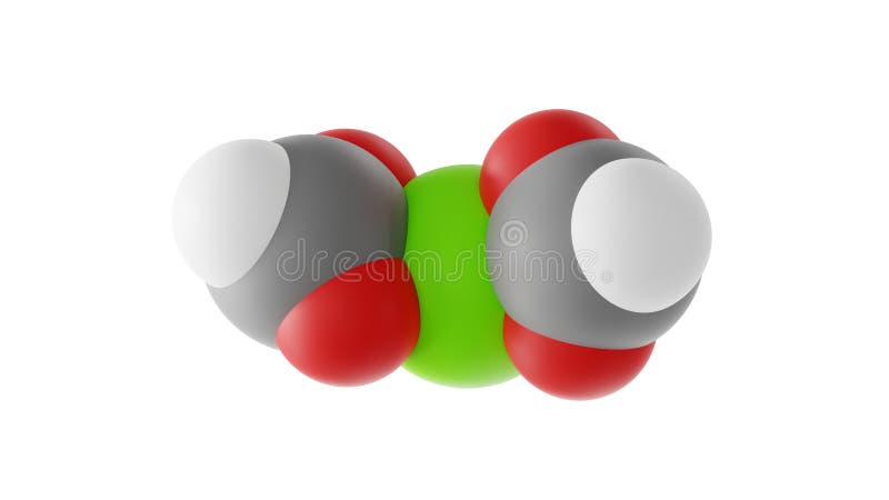 Calcium Formate Molecule, Animal Feed Preservative E238, Molecular ...