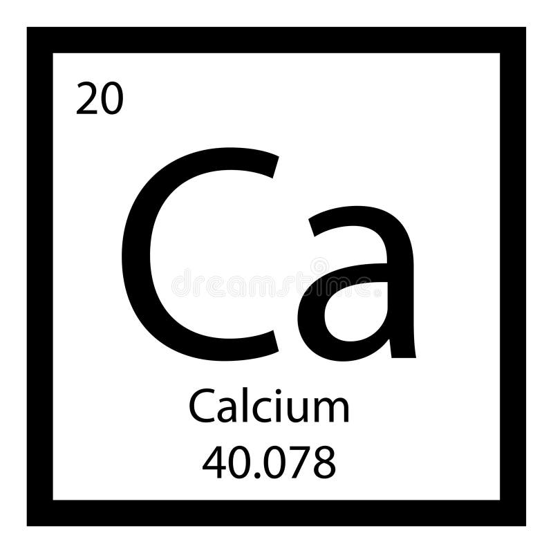 Calcium icon vector stock illustration. Illustration of element - 283394320
