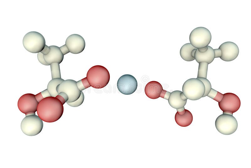 Calcium lactate molecule stock illustration. Illustration of salt ...