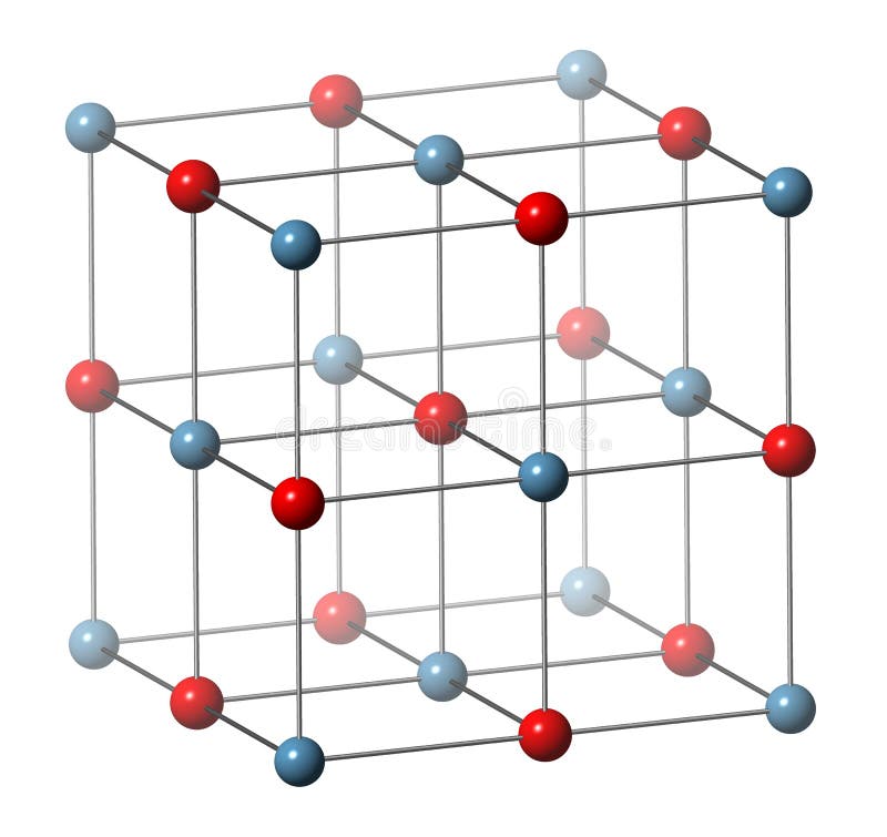 Calcium Oxide (CaO, Quicklime, Burnt Lime), Crystal Structure ...
