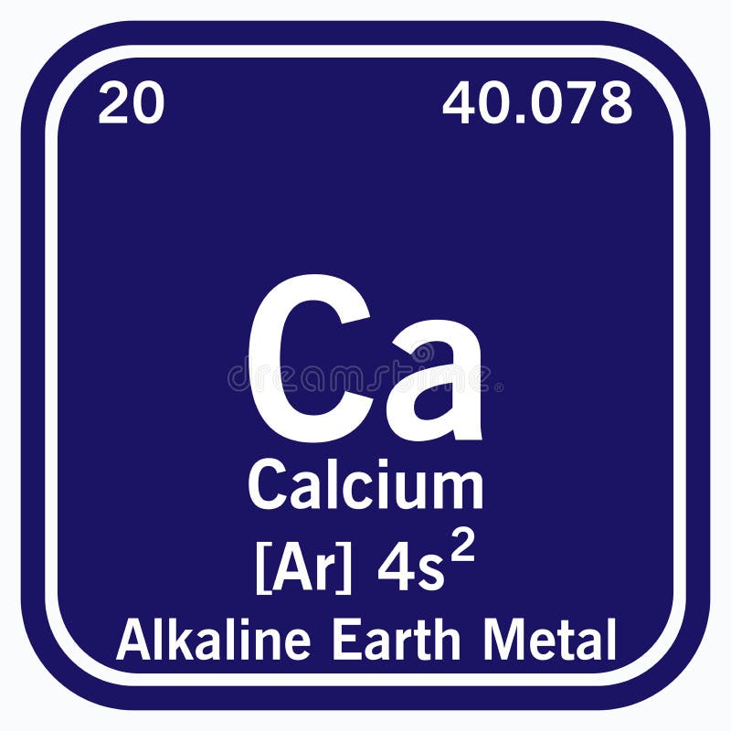 Calcium Periodic Table of the Elements Vector Illustration Eps 10 Stock ...