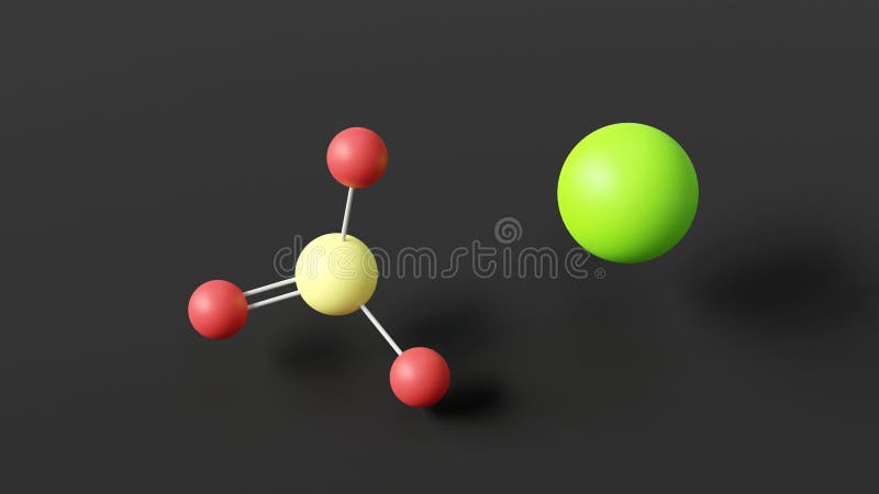 Calcium Sulfite Molecule, Molecular Structure, Preservative E226, Ball ...