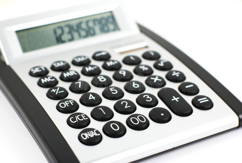 Calculadora moderna foto de archivo. Imagen de aritmética - 6373624