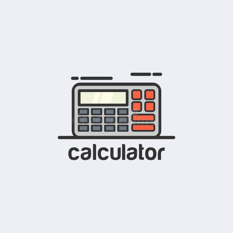 Calculadora Creativa Logo Design Vector Art Logo Stock de ilustración - Ilustración de cuenta ...