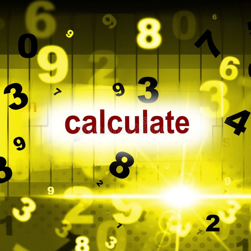 Calculate Counting Shows One Two Three and Calculation Stock ...