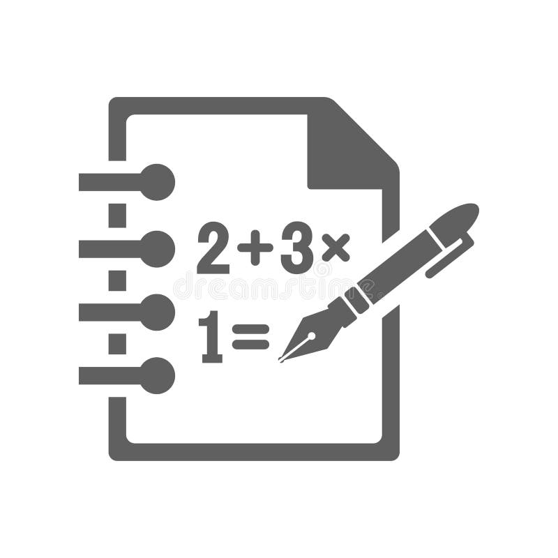 Math paper stock vector. Illustration of notebook, education - 56935222