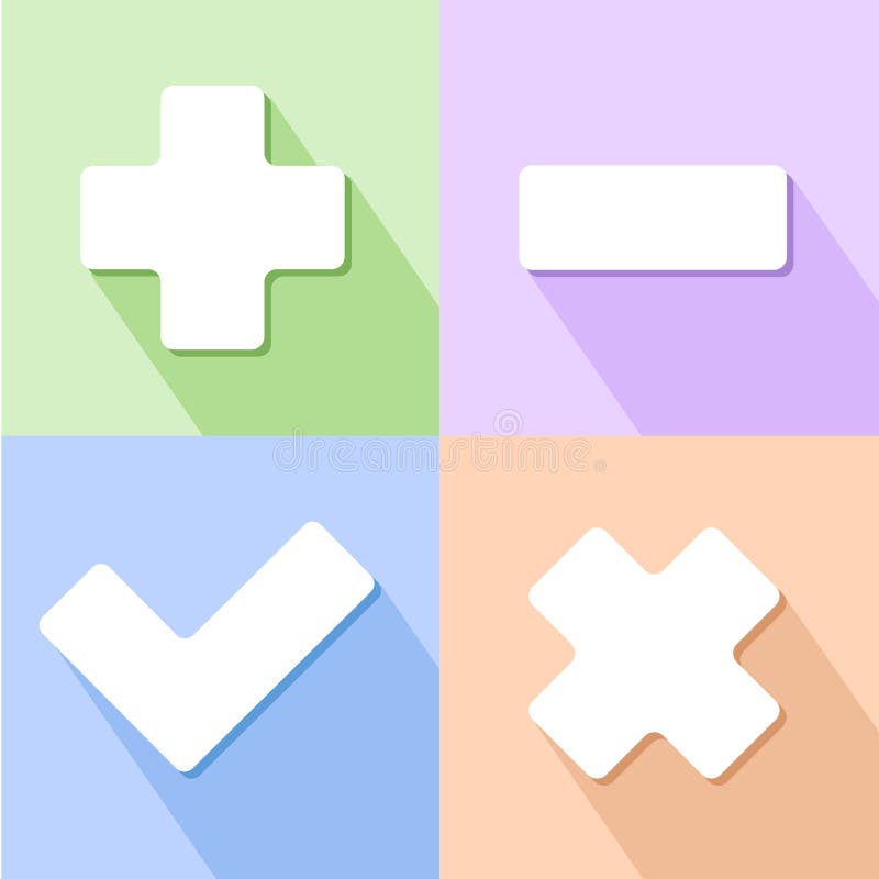 Calculate Sign Icons Great for Any Use, Vector EPS10. Stock Vector ...