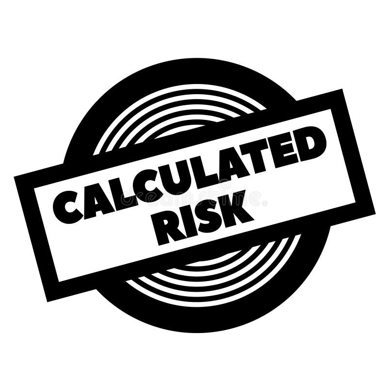 Calculated Risk Black Stamp Stock Vector - Illustration of aged ...