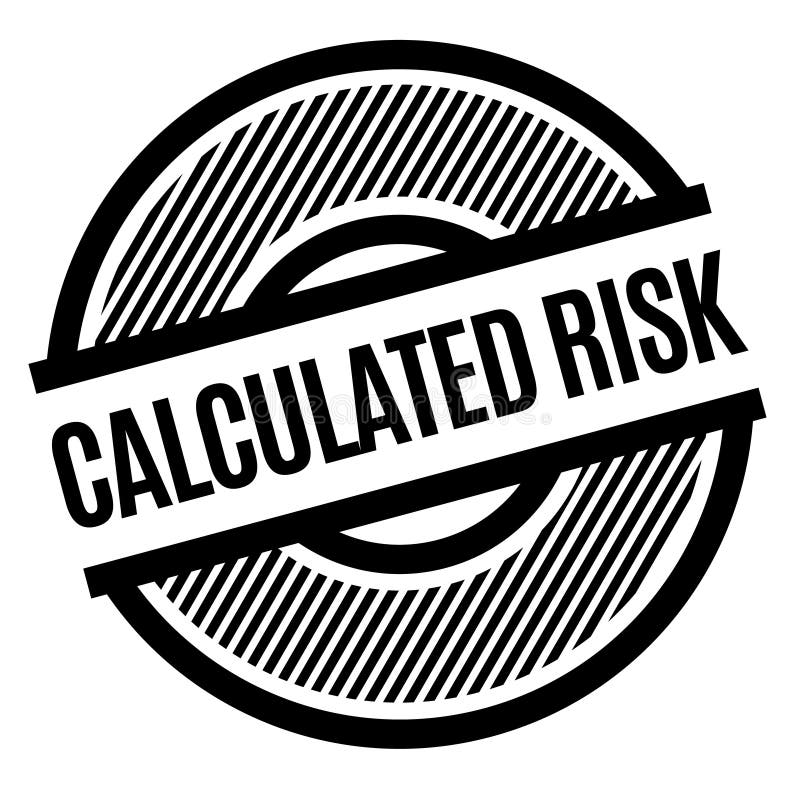 Calculated Risk Black Stamp Stock Vector - Illustration of business ...