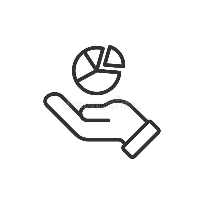 Calculated Statistics, Icon in Line Design. Statistics, Calculations ...