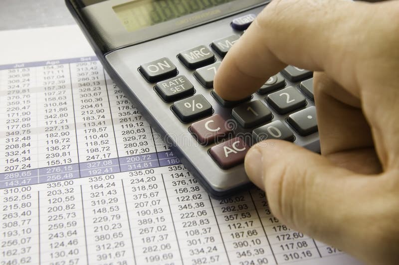 Calculating stock image. Image of home, office, white - 2498013