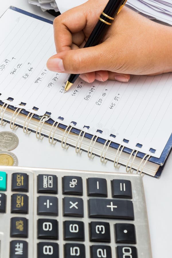 Calculating stock photo. Image of office, finance, expenses - 29162662