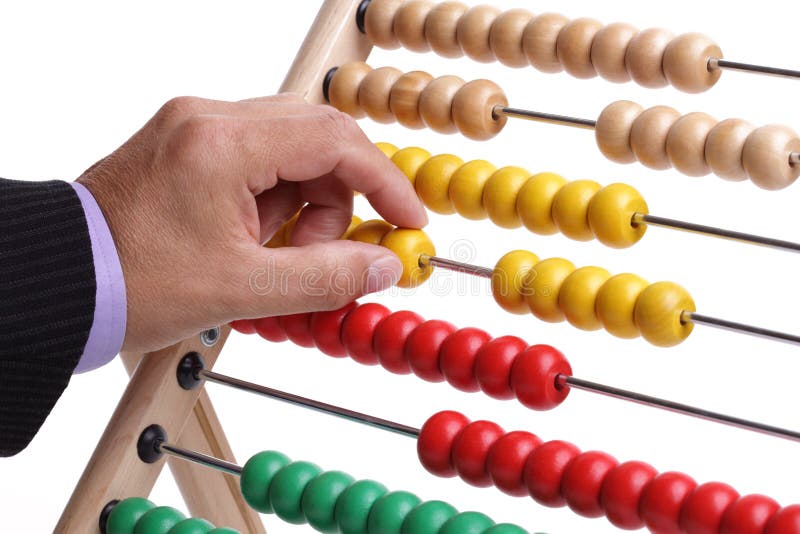 Calculating with an abacus stock image. Image of people - 21076443