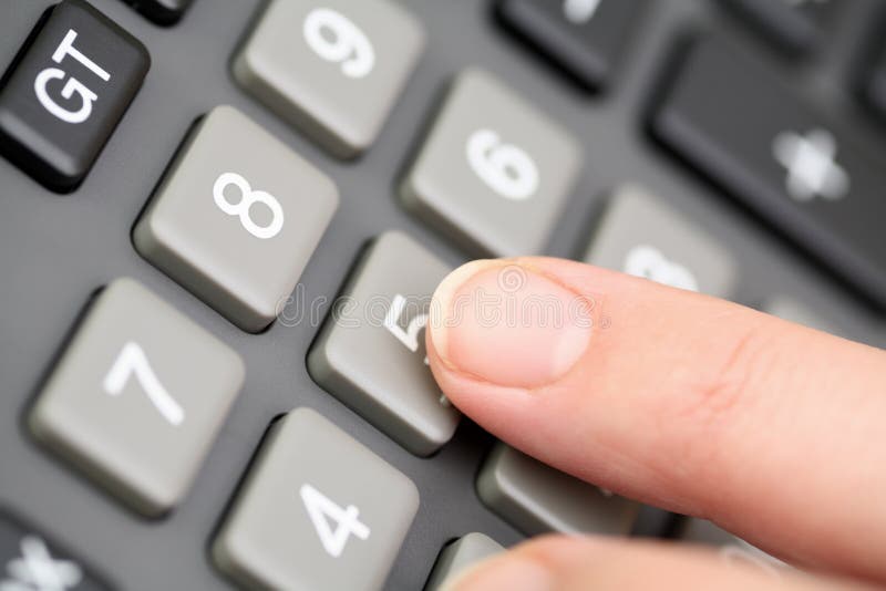 Calculating stock image. Image of data, closeup, pressing - 45080491