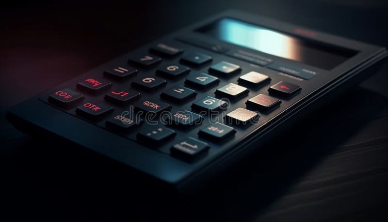 Calculating Financial Growth with Illuminated Computer Equipment ...