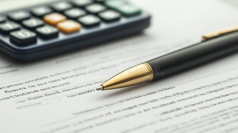 Calculating Financial Statements Office Environment Document Analysis ...