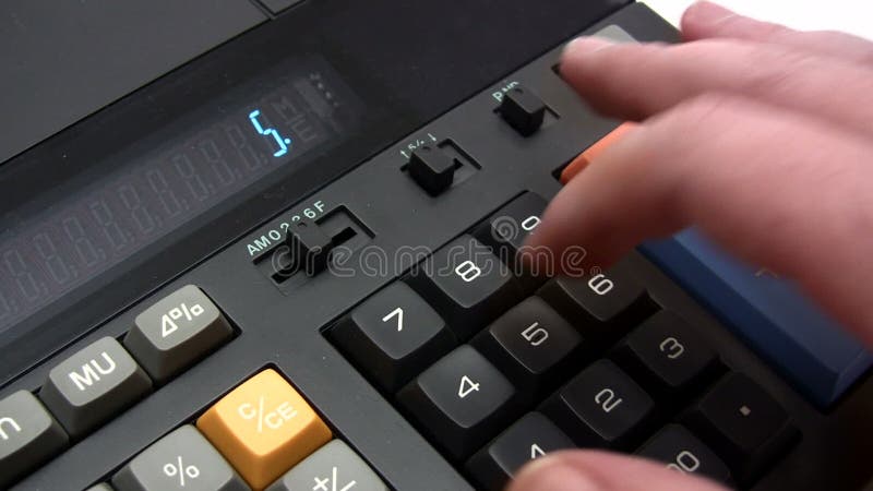 Calculating Machine stock video footage. Video of numbers - 37692863