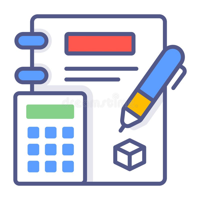 Calculating, Mathematics Modern Concepts Flat Design, Premium Quality ...