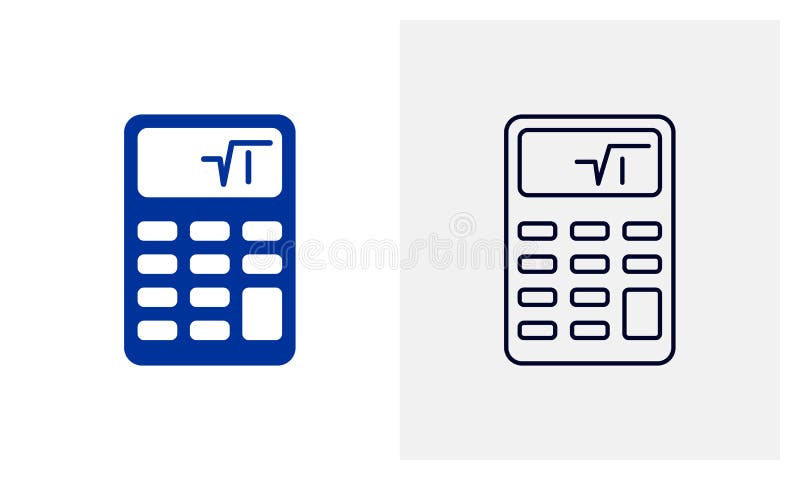Calculating Tool Icon Logo Vector Template, Education Icon Concepts ...